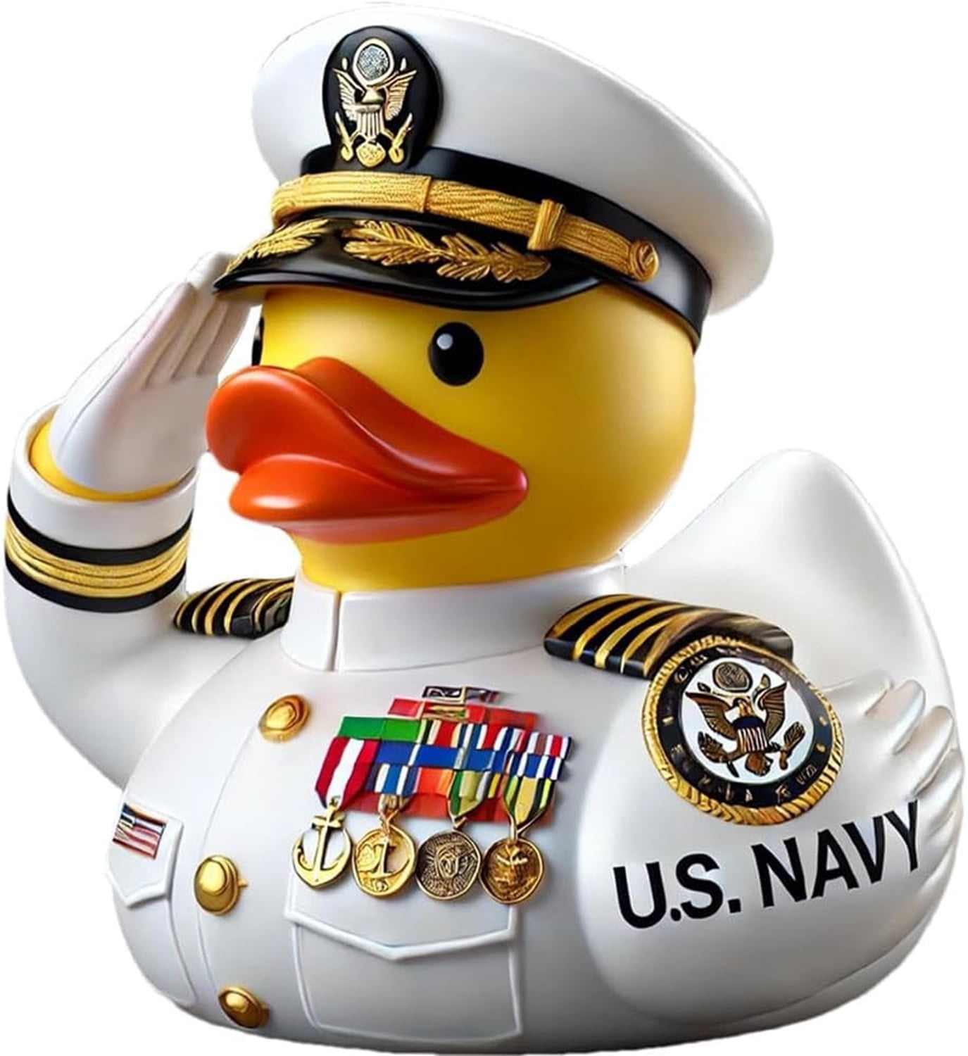 JASGARDE Veterans Memorial Duck, Rubber Ducky Gifts, Resin Veteran Duck ...