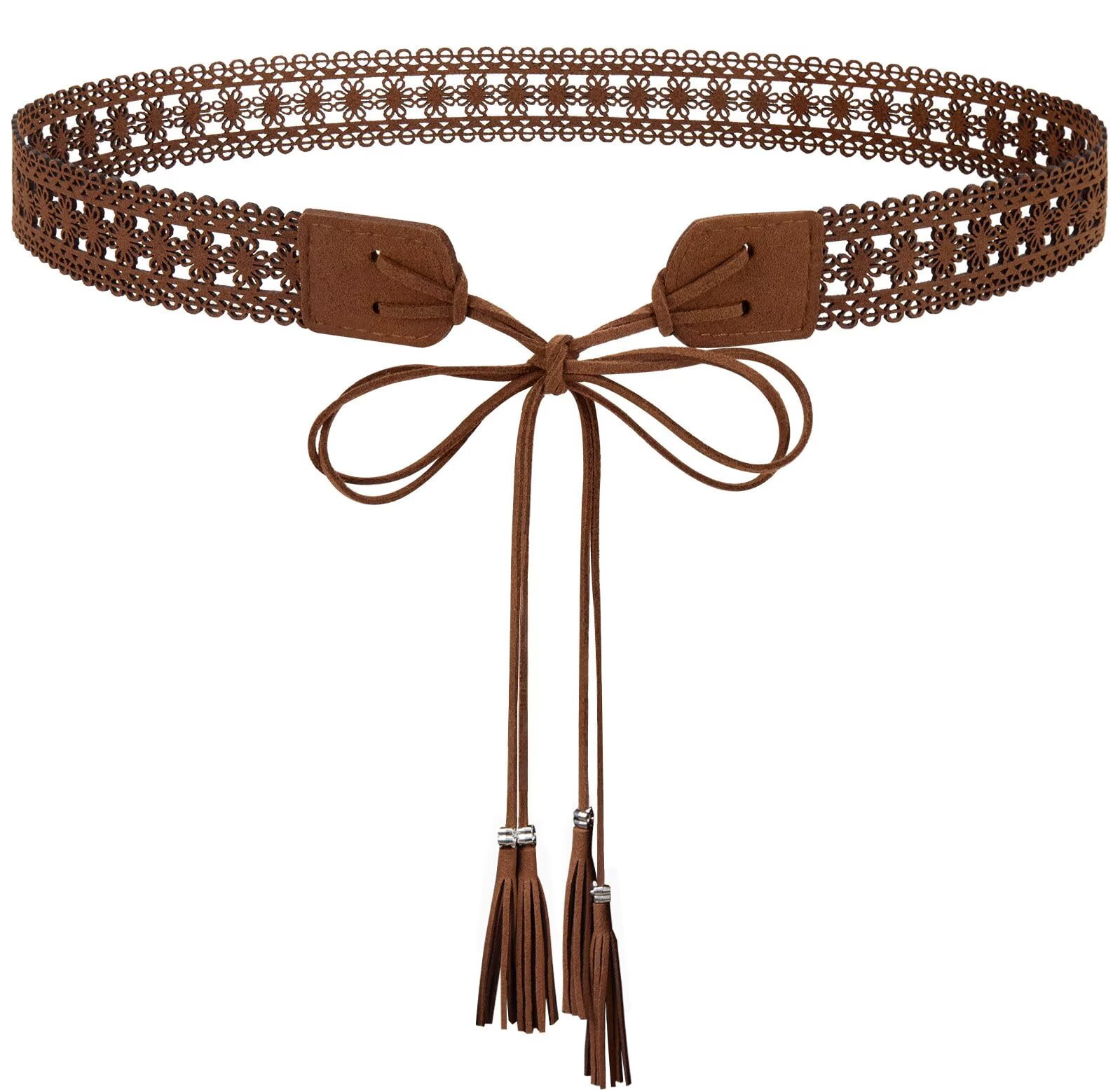 JASGOOD Boho Braided Tassel Belt for Women Western Style Adjustable ...