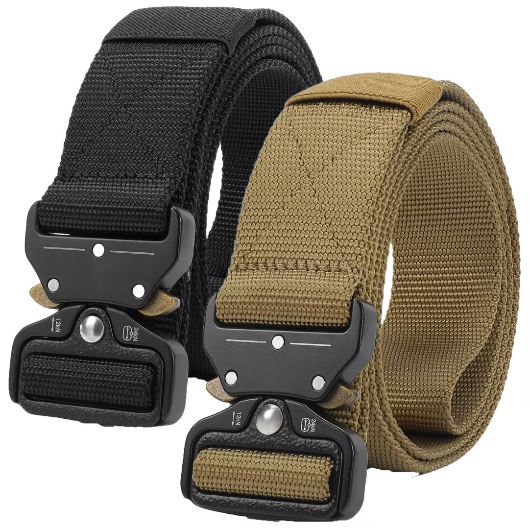 JASGOOD Quick Release Nylon Belt, Work 1.5" Web Hiking Belt with Heavy ...