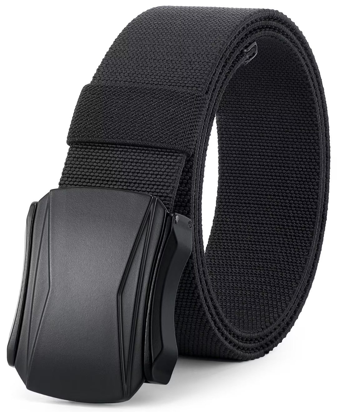 JASGOOD Stretch Belts for Men Elastic Web Men's Golf Belt,Black ...