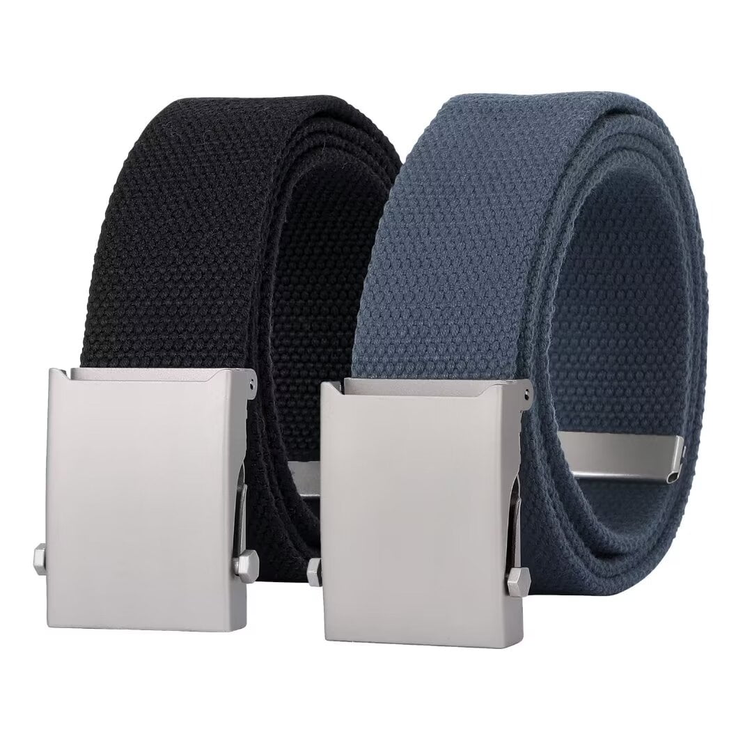 JASGOOD Canvas Web Belts for Men Adjustable Belt with Flip Top Buckle ...