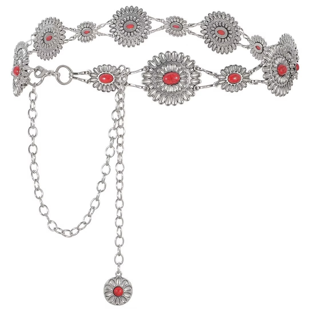 JASGOOD Western Chain Belts for Women Cowgirl Ladies Belt for Dresses ...