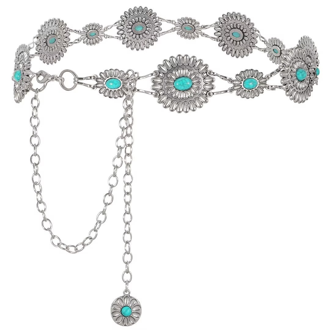 JASGOOD Western Chain Belts for Women Cowgirl Ladies Belts for Dresses ...
