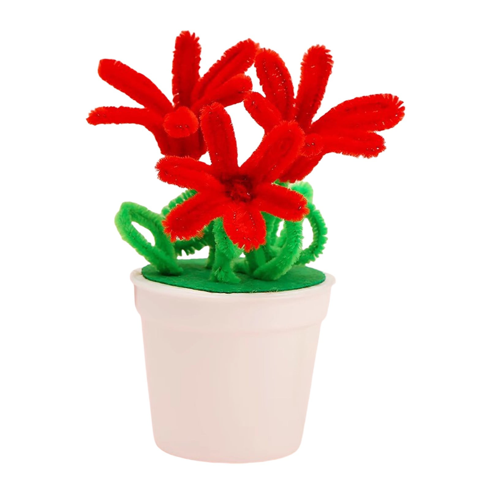 JASKFLY Twisted Stick Flower Craft Kit - Potted Plant Materials for ...