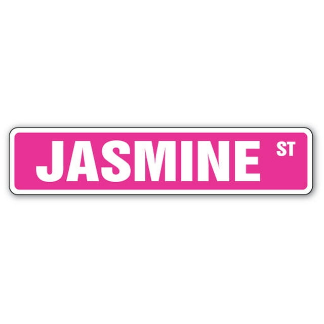 JASMINE Street Sign Childrens Name Room Sign | Indoor/Outdoor | 30 ...