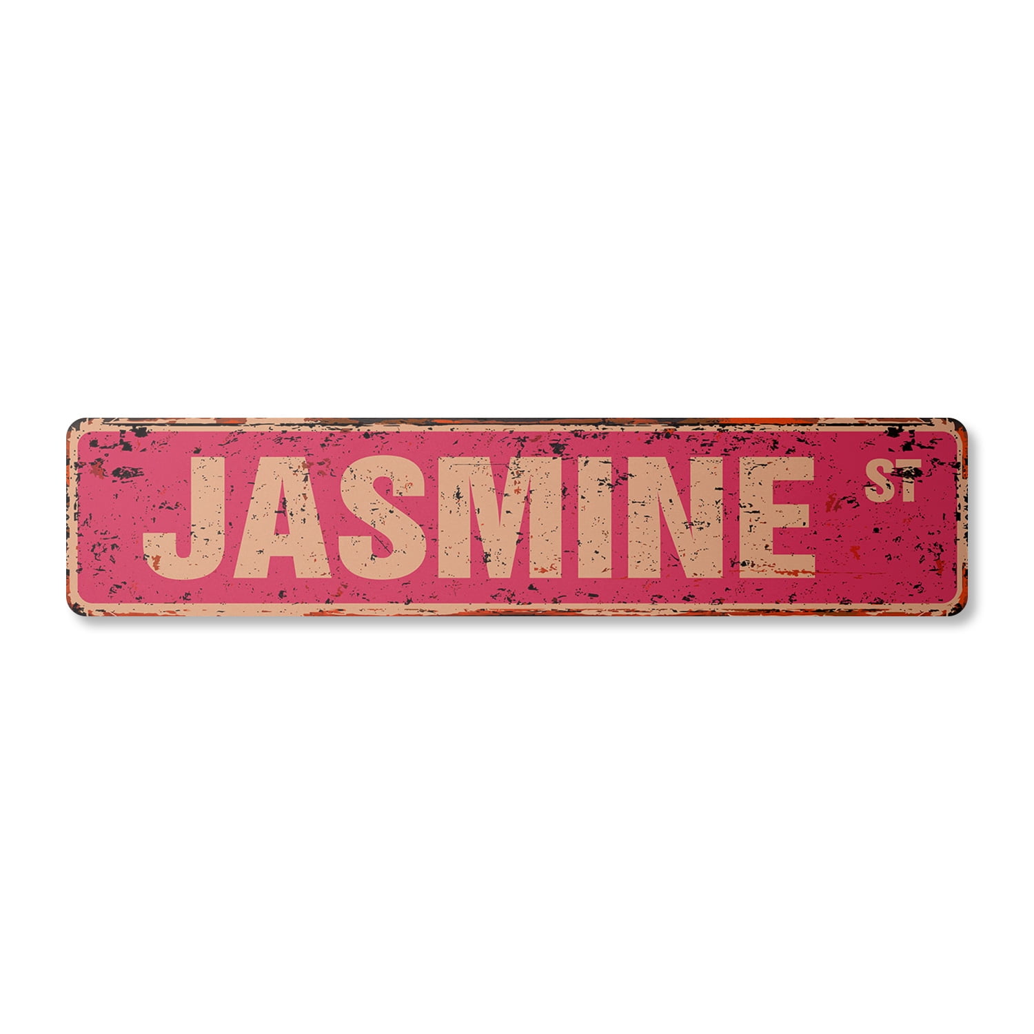 JASMINE Vintage Plastic Street Sign Childrens Name Room Sign | Indoor ...
