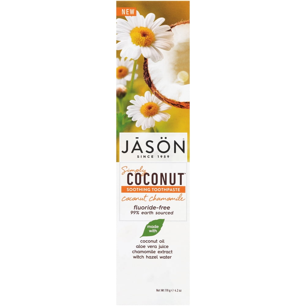 JASON Healthy Mouth Aloe Vera Soothing Coconut Chamomile Toothpaste, 4. ...