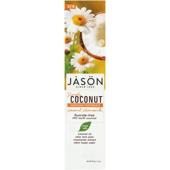 JASON Healthy Mouth Aloe Vera Soothing Coconut Chamomile Toothpaste, 4. ...
