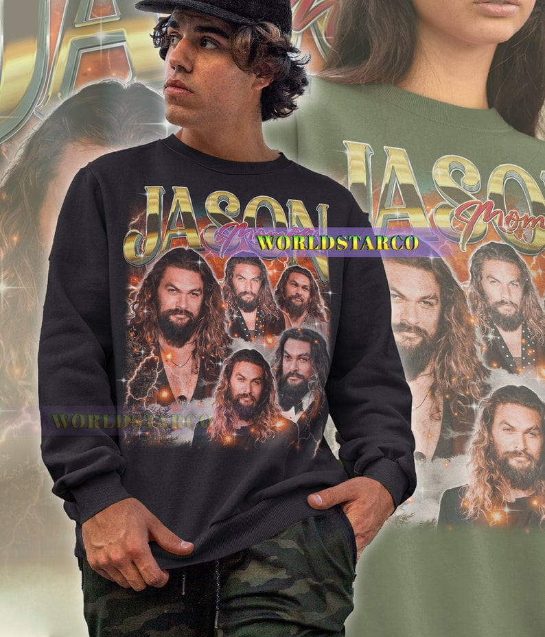 JASON MOMOA Sweatshirt, Jason Momoa Homage Sweatshirtter, Jason Momoa ...
