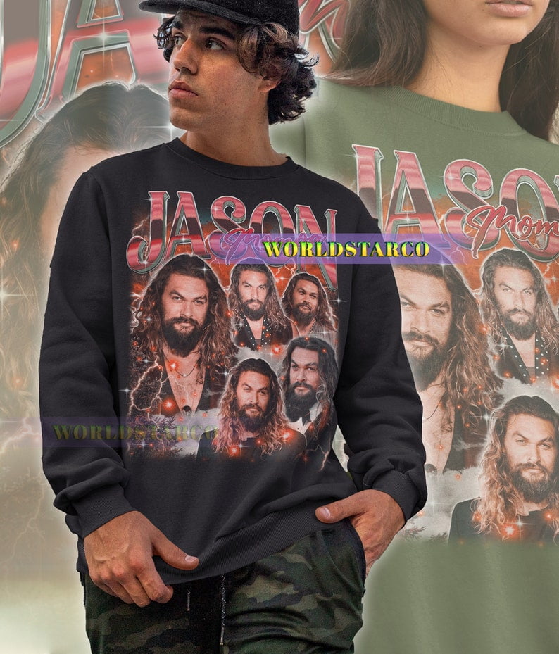 JASON MOMOA Sweatshirt, Jason Momoa Homage Sweatshirtter, Jason Momoa ...