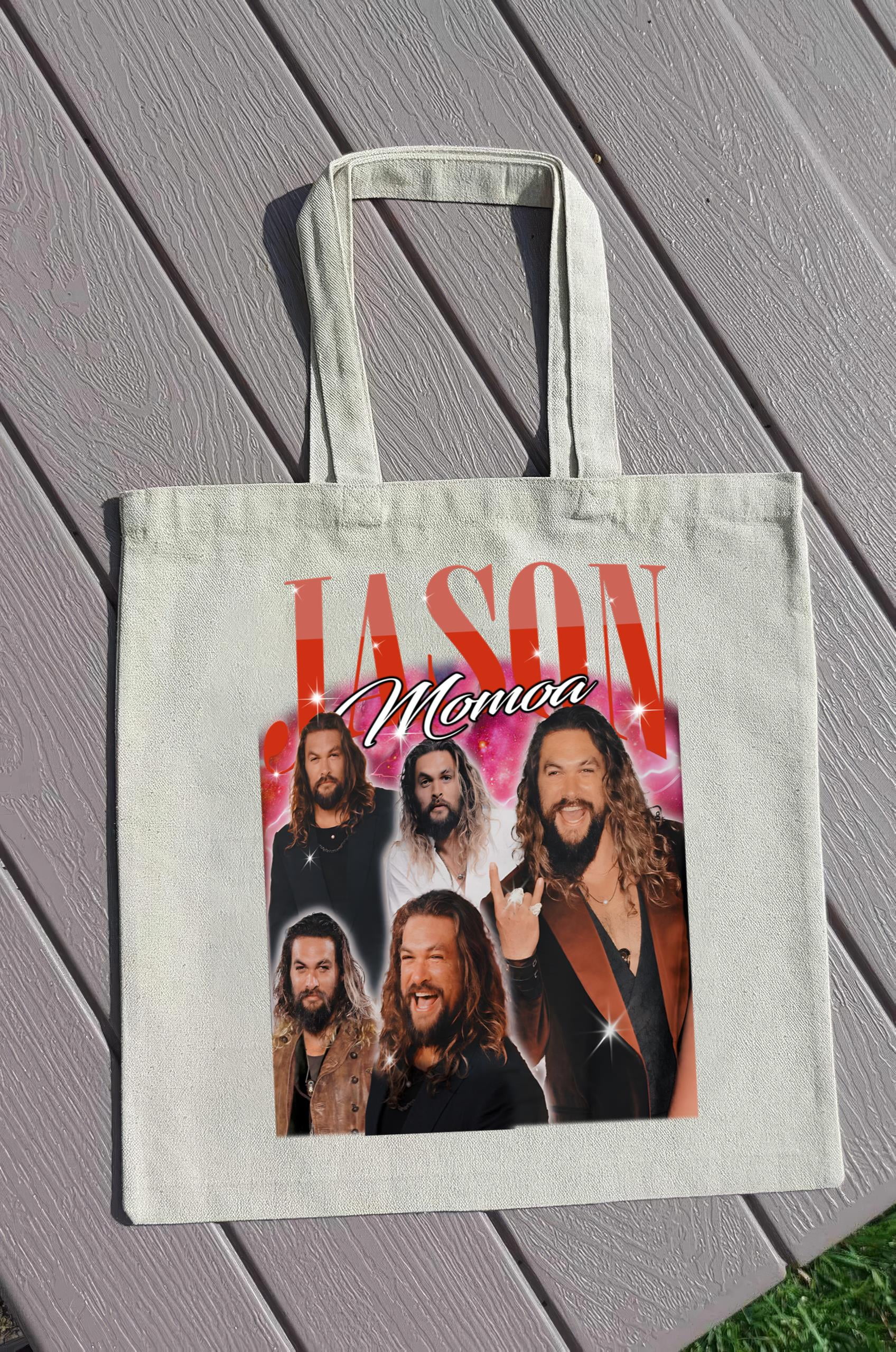 JASON MOMOA Vintage Bag, Jason Momoa Homage TBag, Jason Momoa Fan s ...