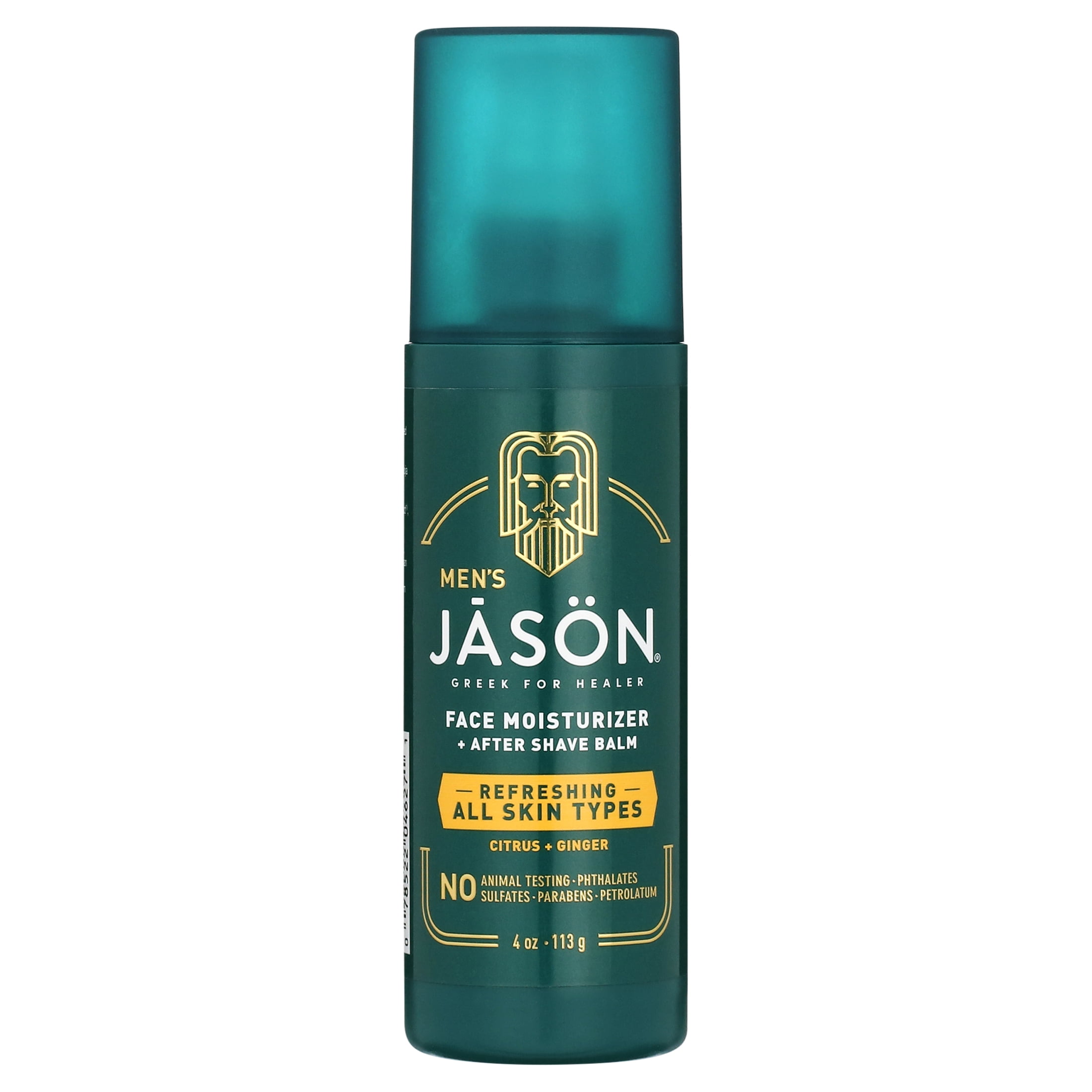 JASON Men's Refreshing Citrus & Ginger Face Moisturizer & After Shave ...