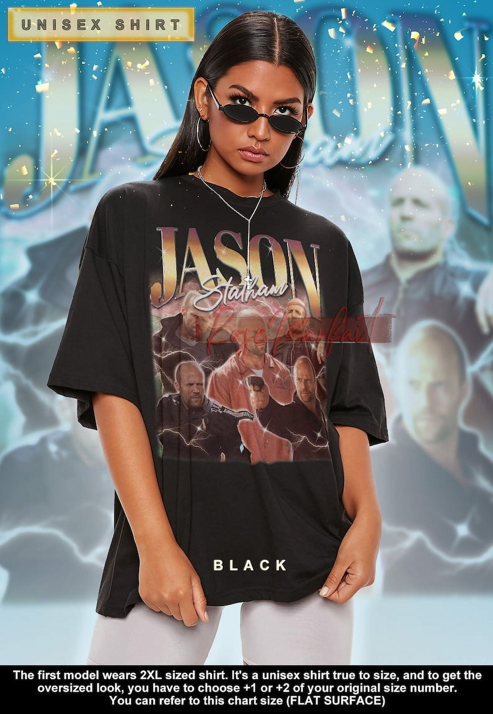 JASON STATHAM 90's Shirt - Jason Statham Retro Shirt, Jason Statham ...