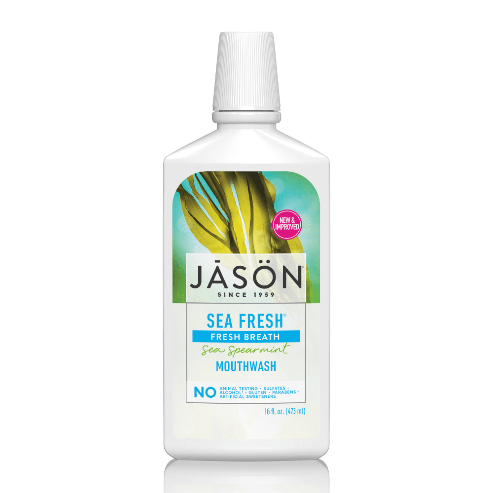 Jason Sea Fresh Biologically Active Mouthwash Deep Sea Spearmint - 16 ...