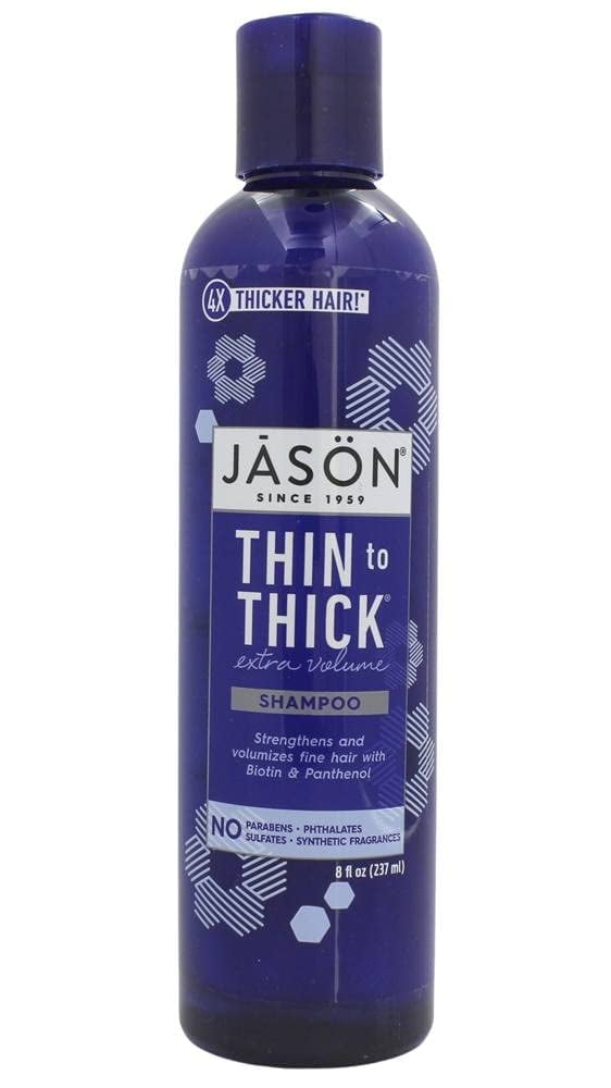 JASON Thin-to-Thick Extra Volume Shampoo, 8 fl oz. (Packaging May Vary ...