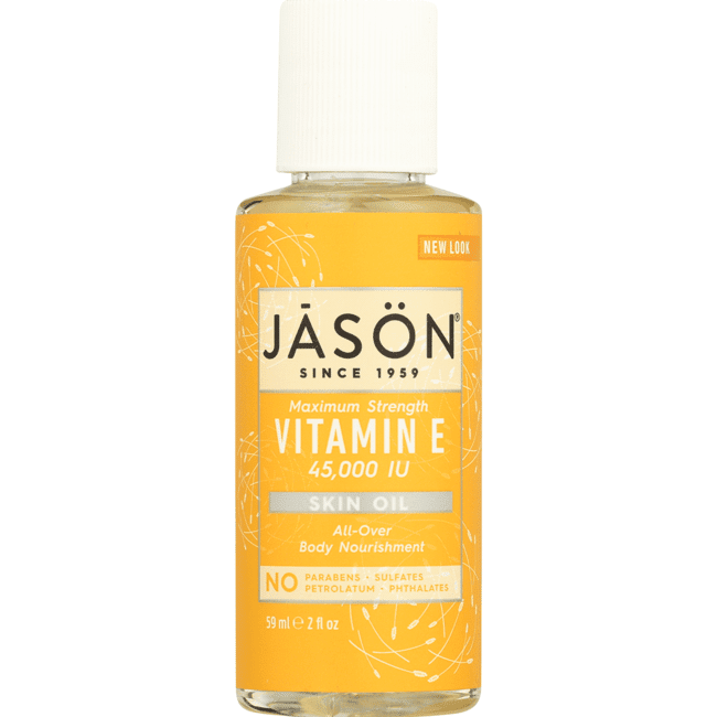 JASON Maximum Strength Vitamin E 45,000 IU, Dry Skin Nourishing Body ...
