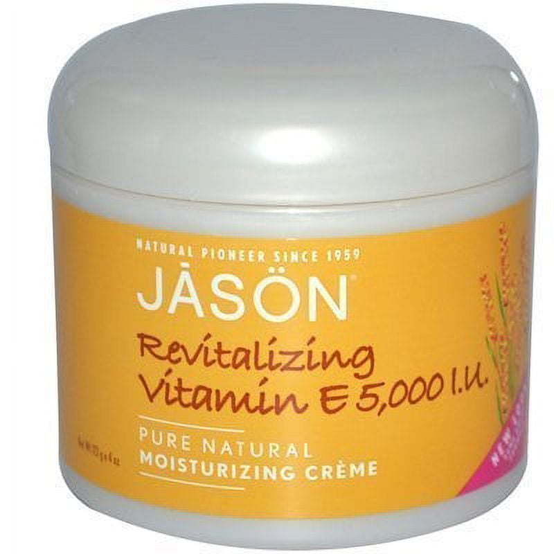 JASON Vitamin E 5,000 IU Moisturizing Crème, For Face and Body, 4 Fluid ...