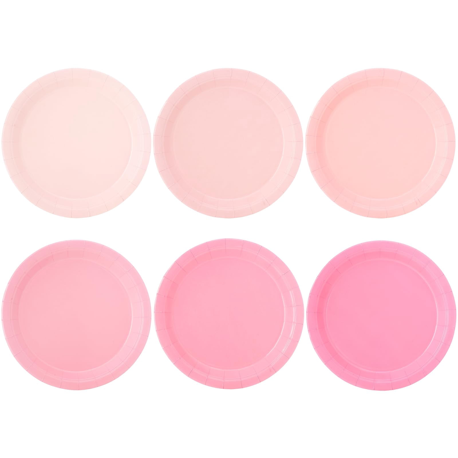 JASSEWRLY 96 Pcs Pink RRF12 Party Disposable Paper Plates, 9" Cute Pink ...