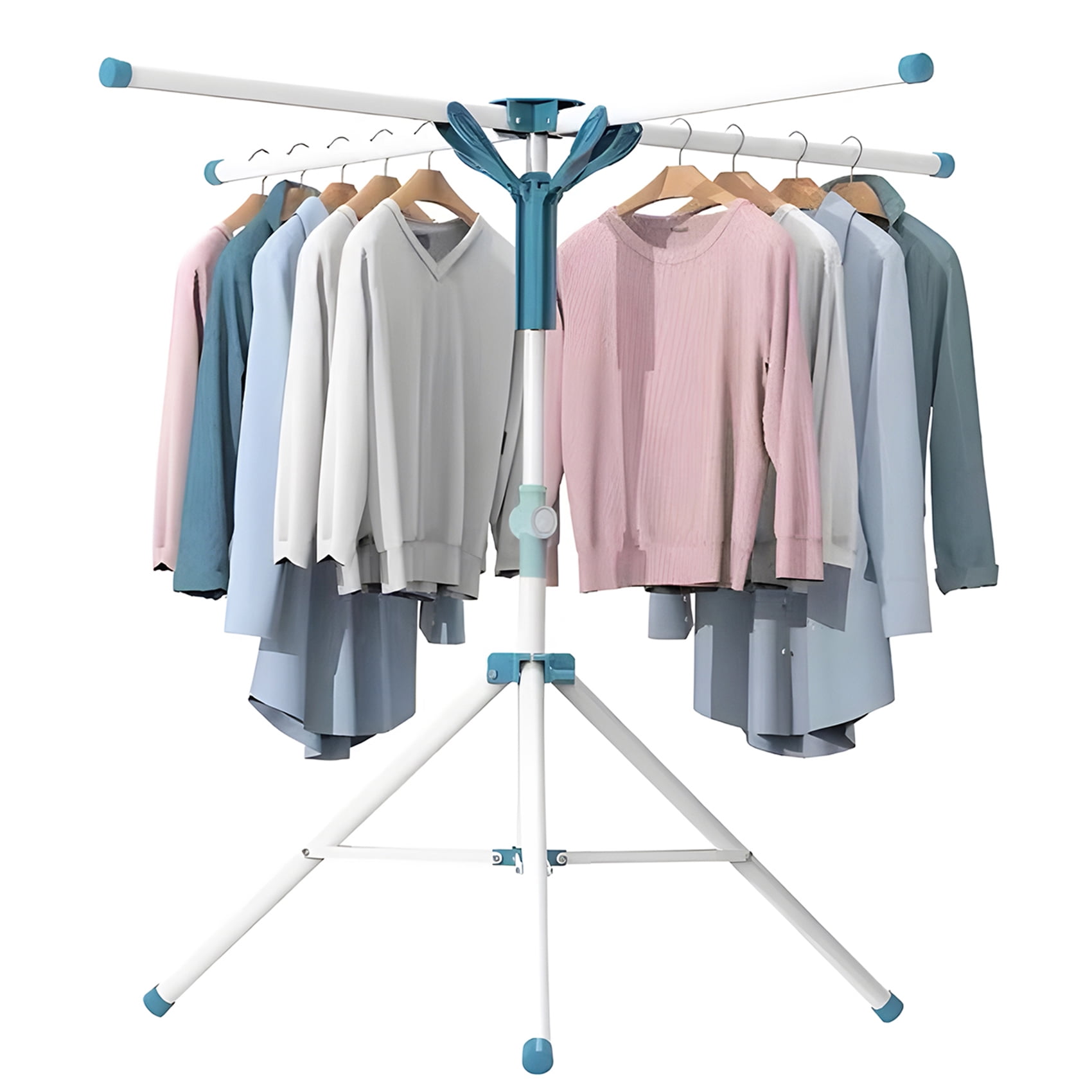 JAUREE Tripod Clothes Drying Rack, Garment Rack Portable and Foldable ...