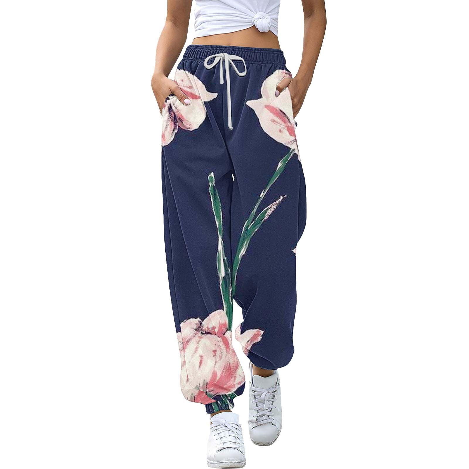 JAWAFANGE Lounge Pants Clothes for Seniors Yoga Pants Sweatpants Red ...