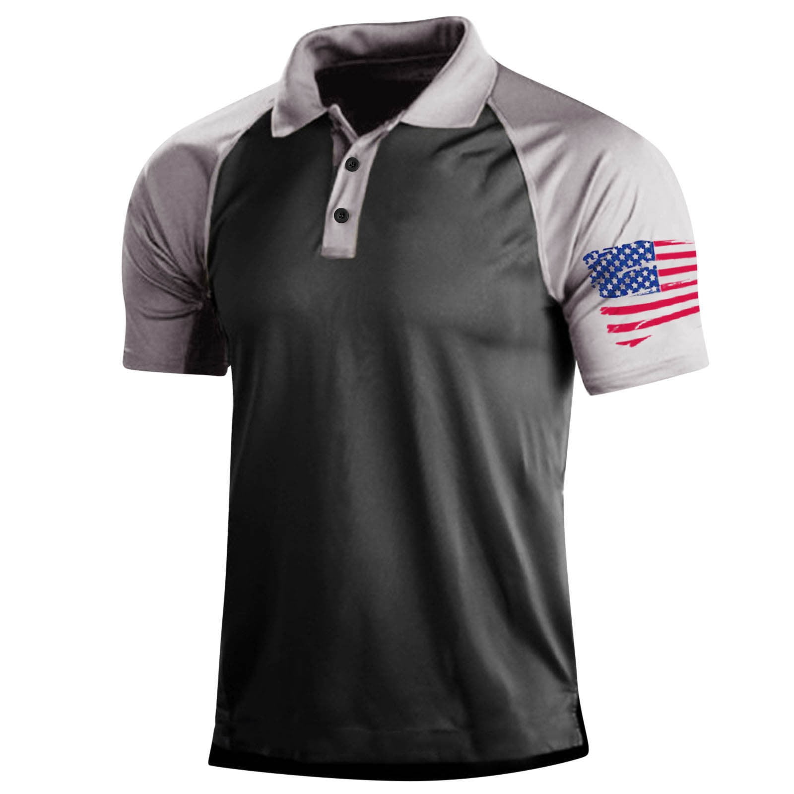 JAWAFANGE Men's Patriotic Golf Polo Shirt Termicas Para Hombre formal ...