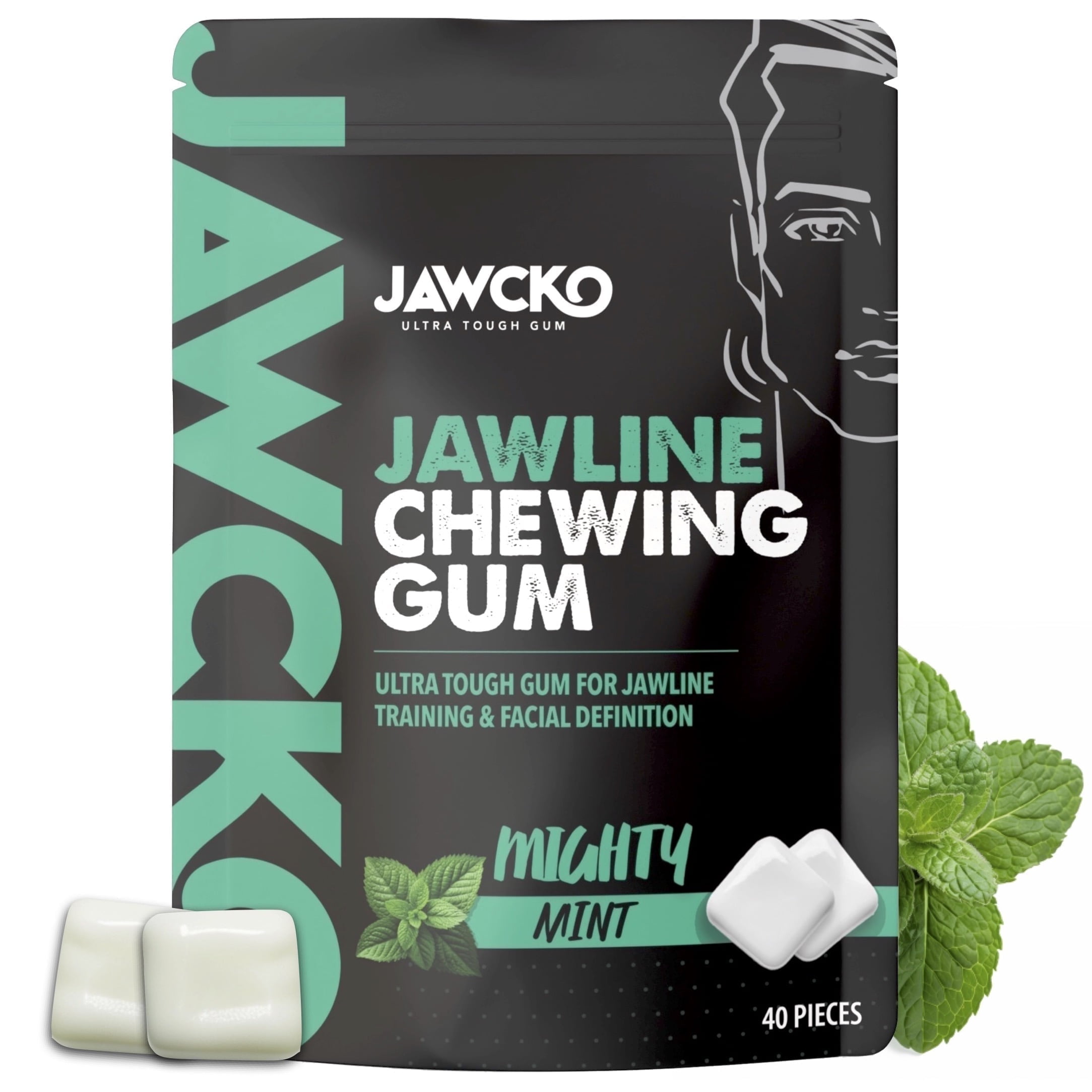 Jawcko Ultra-Tough Jawline Chewing Gum | Mighty Mint Facial Fitness ...
