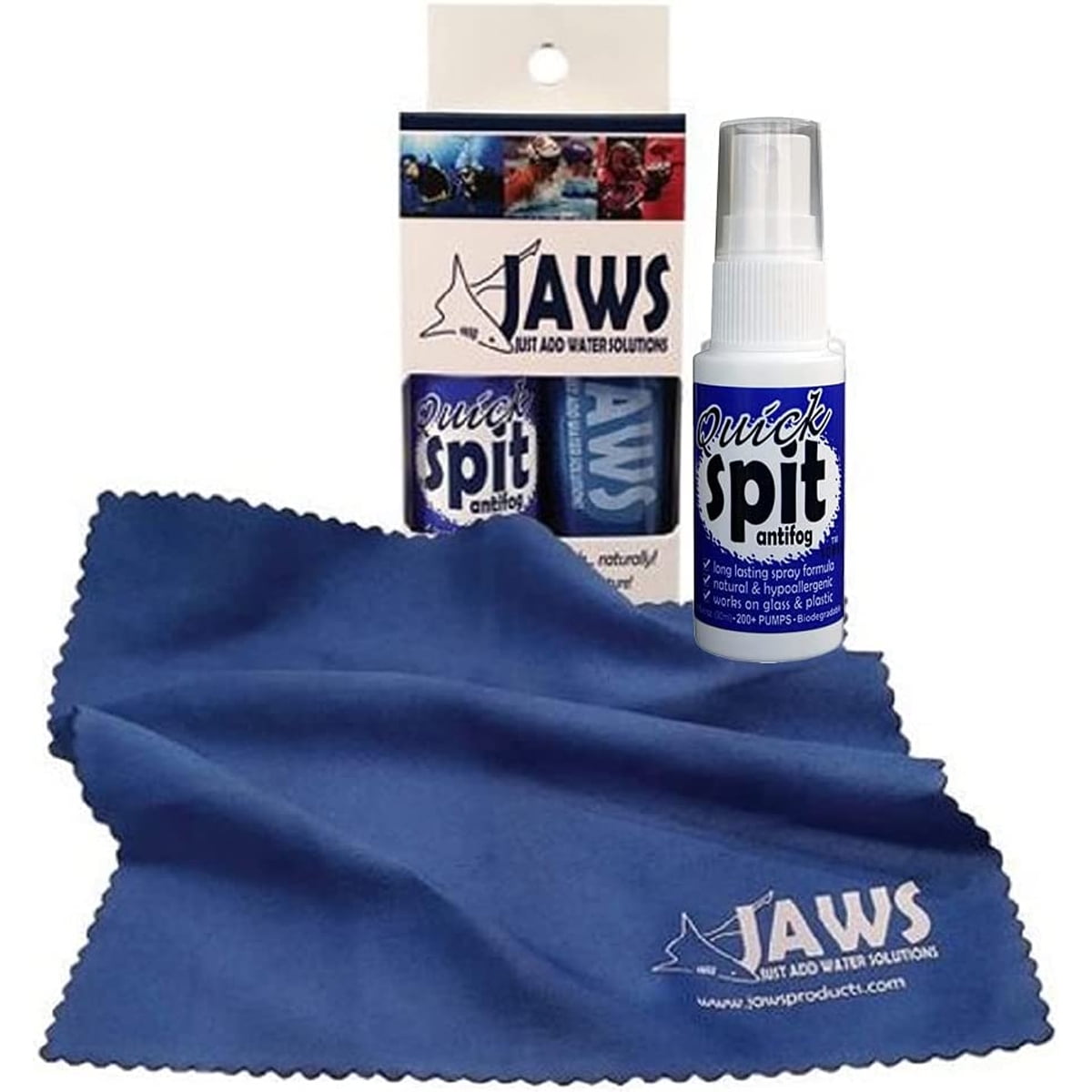 JAWS 1 oz. Quick Spit Antifog Spray with Microfiber Cloth - Walmart.com