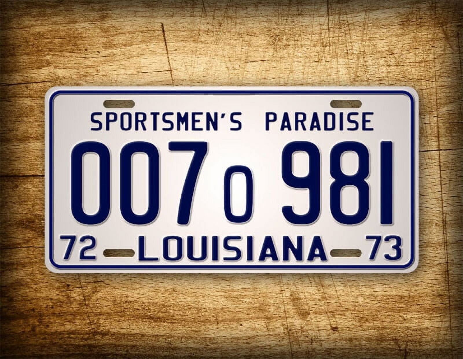 JAWS Movie Louisiana License Plate 1975 Shark Autopsy Replica Prop Auto ...