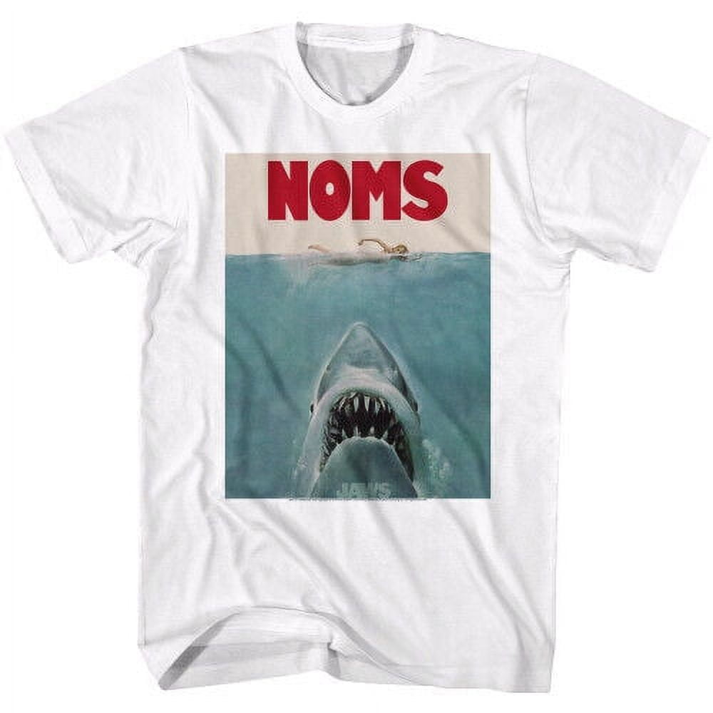 JAWS Noms T-Shirt - White - Walmart.com