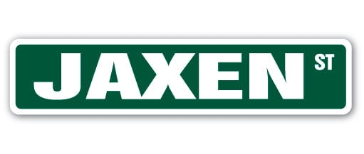 JAXEN Street Sign Childrens Name Room Sign | Indoor/Outdoor | 36" Wide ...