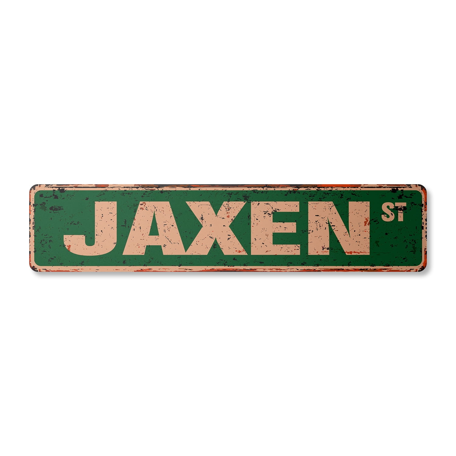 JAXEN Vintage Plastic Street Sign Childrens Name Room Sign | Indoor ...