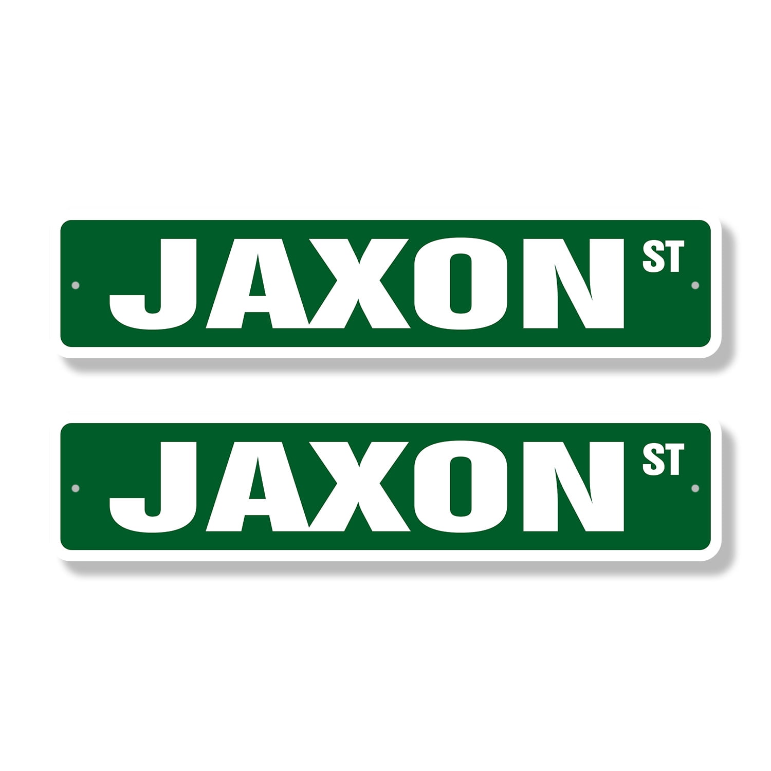 JAXON Classic Street Sign (2 Pack) Childrens Name Room Sign Road Sign ...