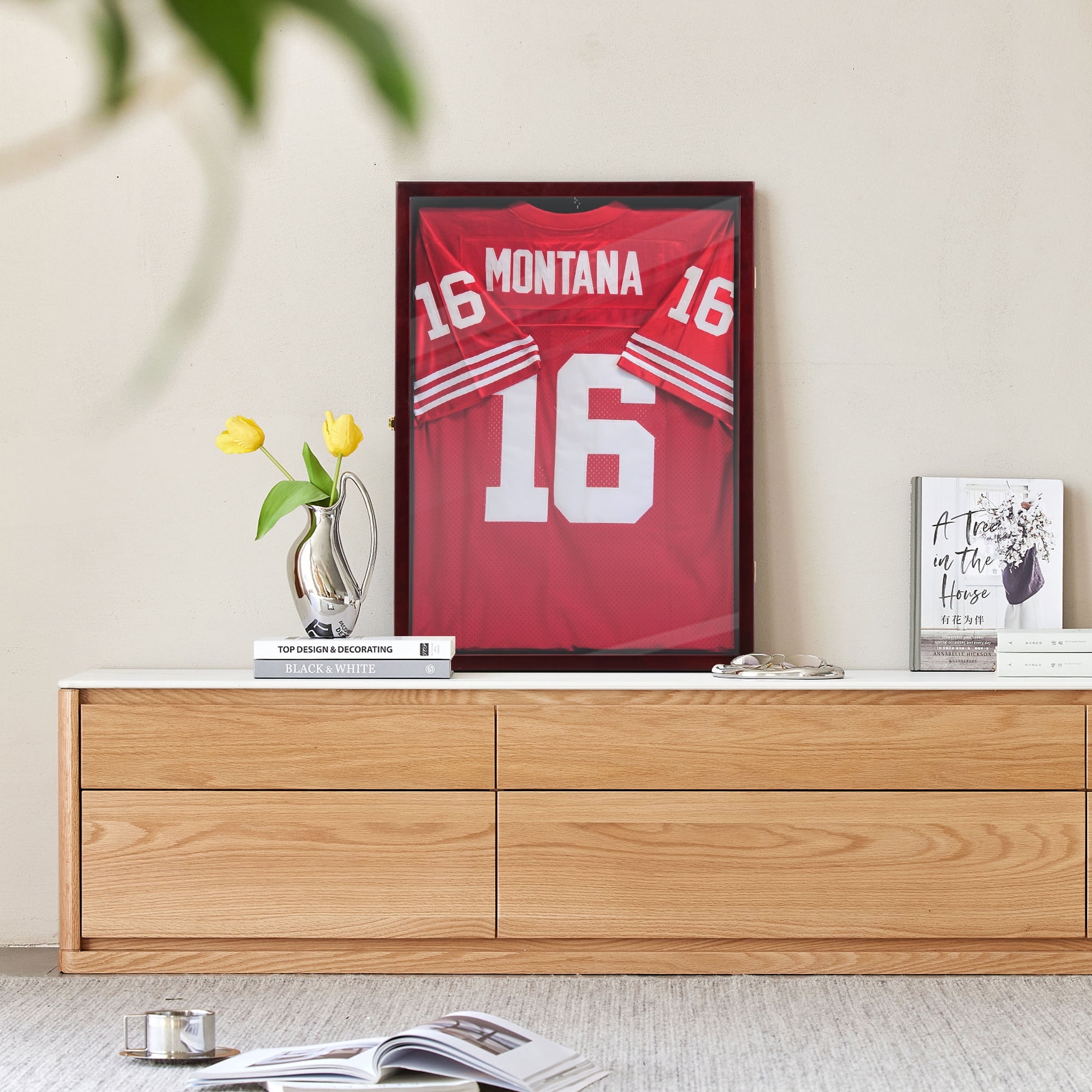 Jaxpety Jersey Display Frame Case Memorabilia Jersey Shadow Box Frame ...