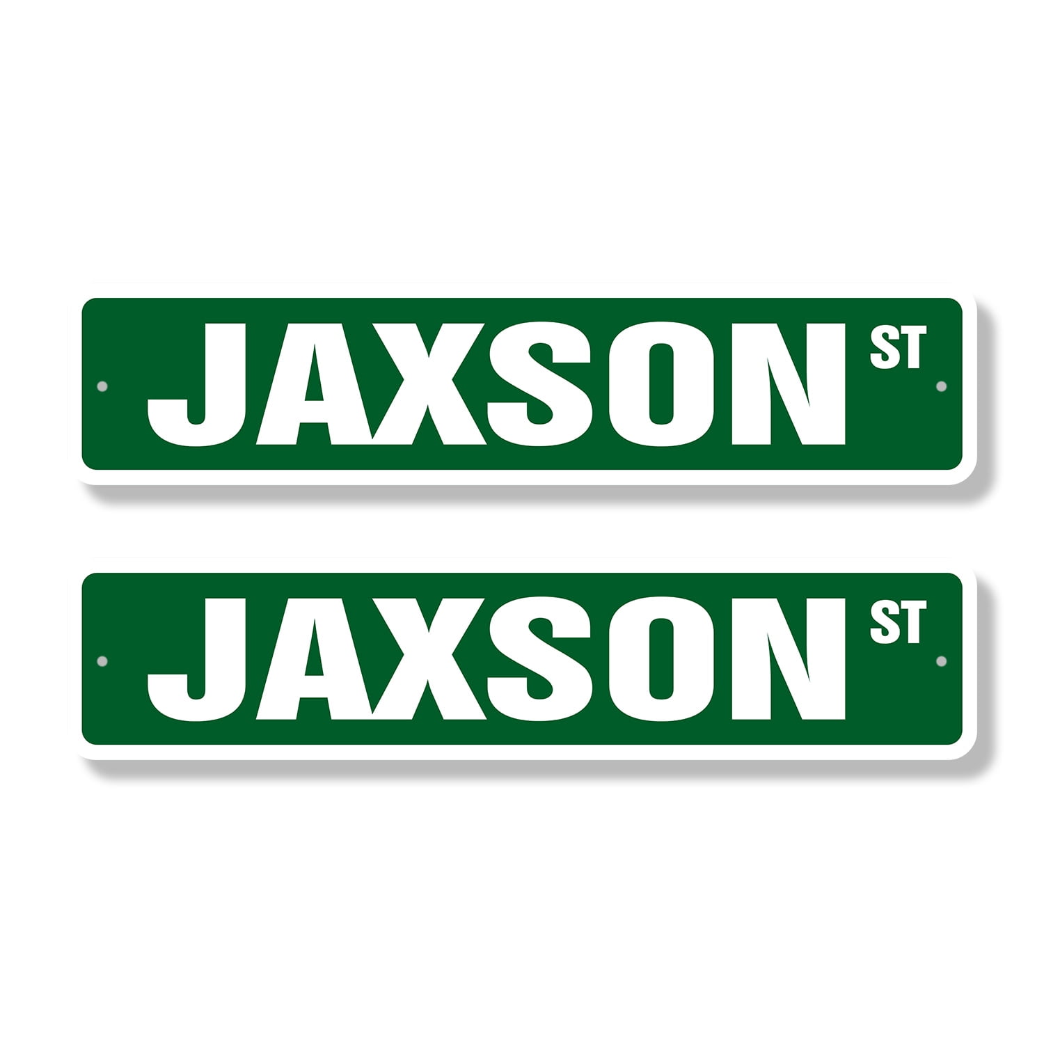 JAXSON Classic Street Sign (2 Pack) Childrens Name Room Sign Road Sign ...