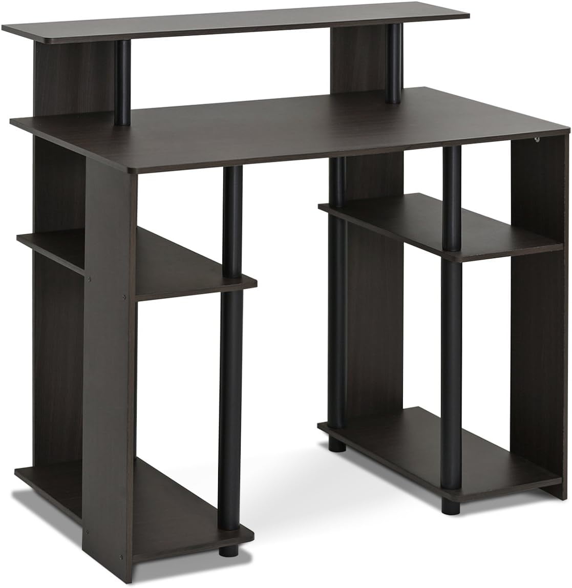 JAYA Simple Design Computer Writing Desk, Walnut - Walmart.com