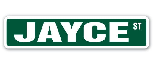 JAYCE Street Sign Childrens Name Room Sign | Indoor/Outdoor | 36" Wide ...