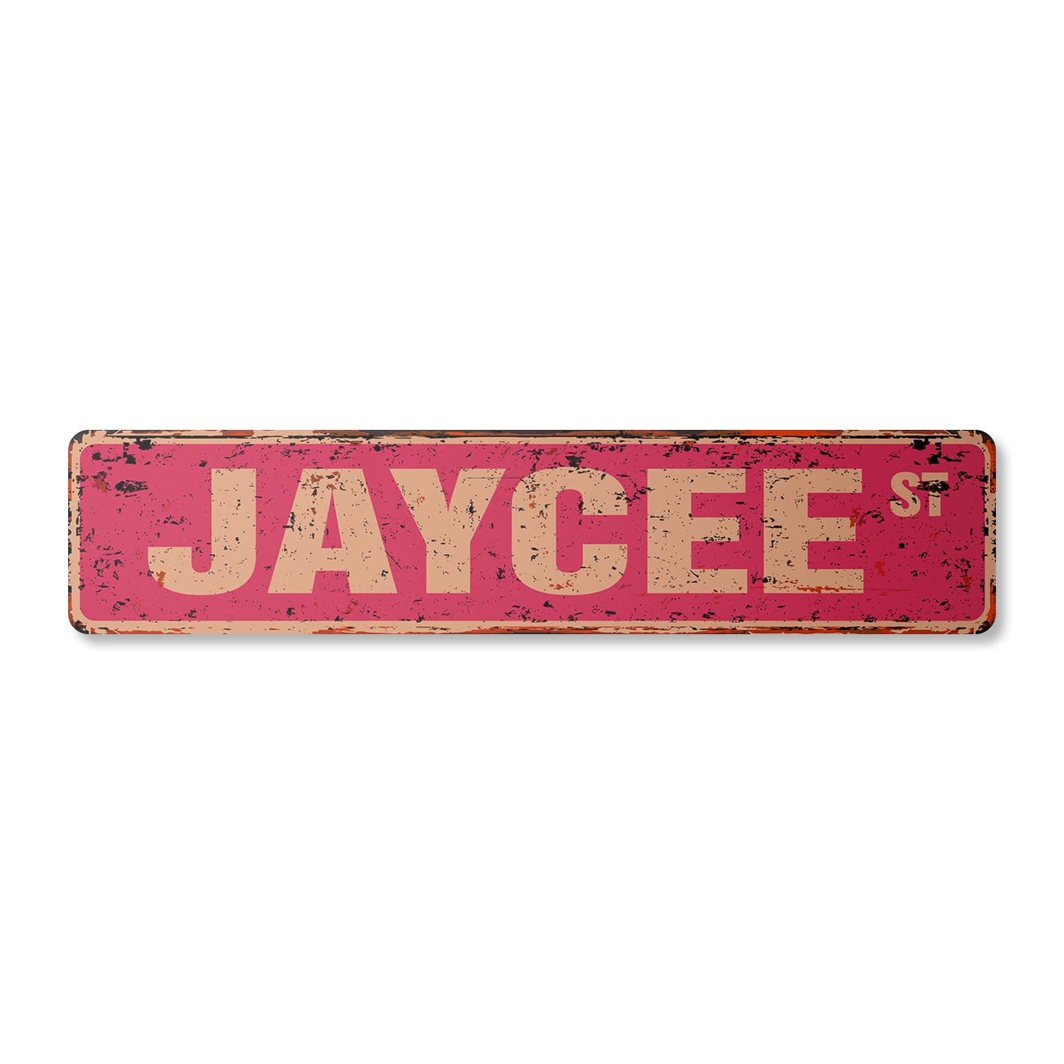 JAYCEE Vintage Plastic Street Sign Childrens Name Room Sign | Indoor ...