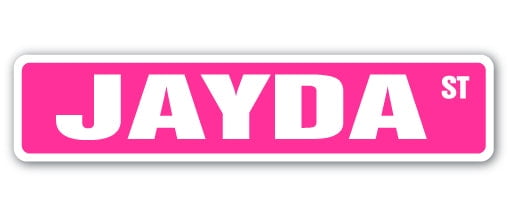 JAYDA Street Sign Childrens Name Room Sign | Indoor/Outdoor | 30" Wide ...
