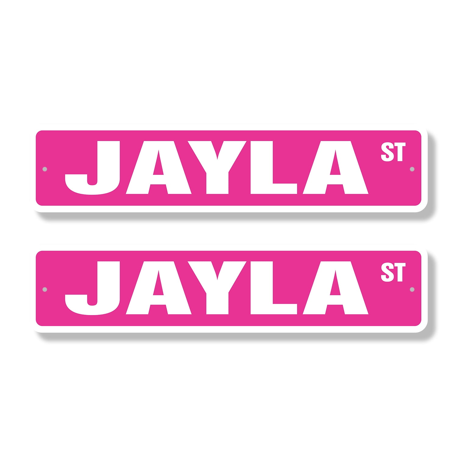 JAYLA Classic Street Sign (2 Pack) Childrens Name Room Sign Road Sign ...