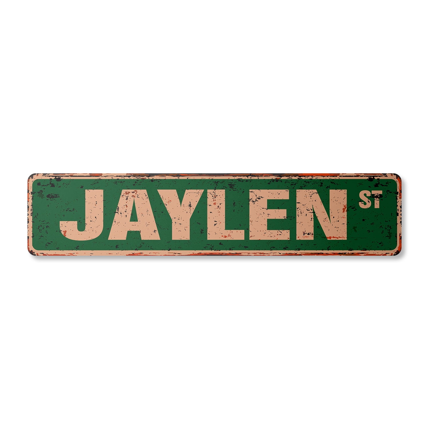 JAYLEN Vintage Plastic Street Sign Childrens Name Room Sign | Indoor ...