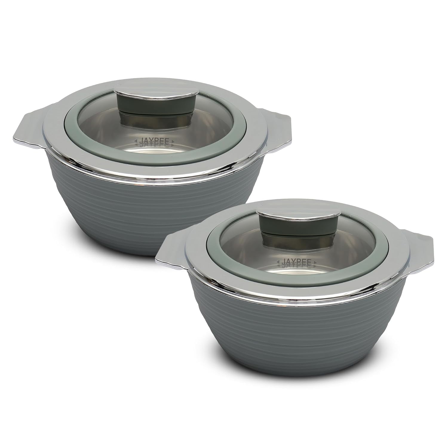JAYPEE WAVELOCK Ultra Inner Stainless Steel Casserole Twin Set of 2 ...