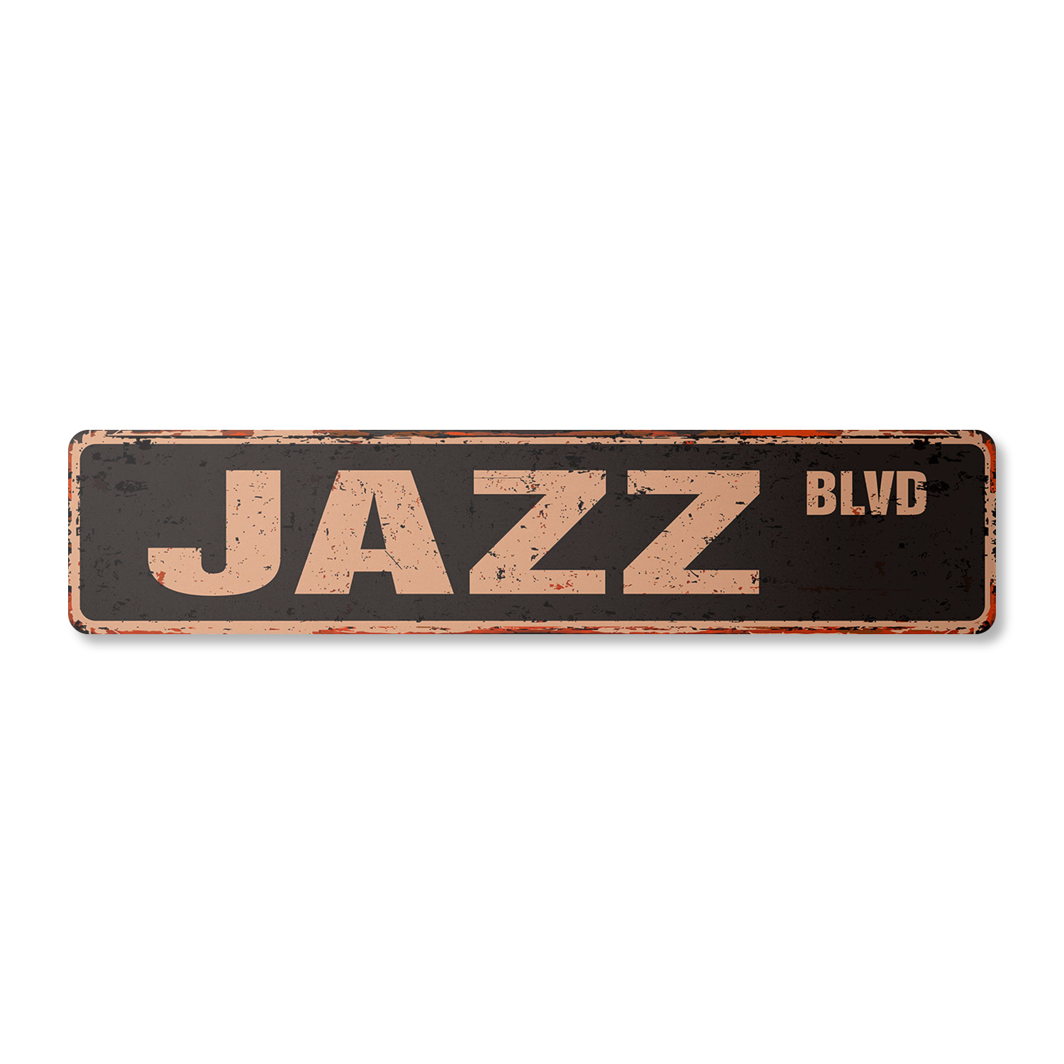 JAZZ Vintage Plastic Street Sign music musicians artists club singer ...