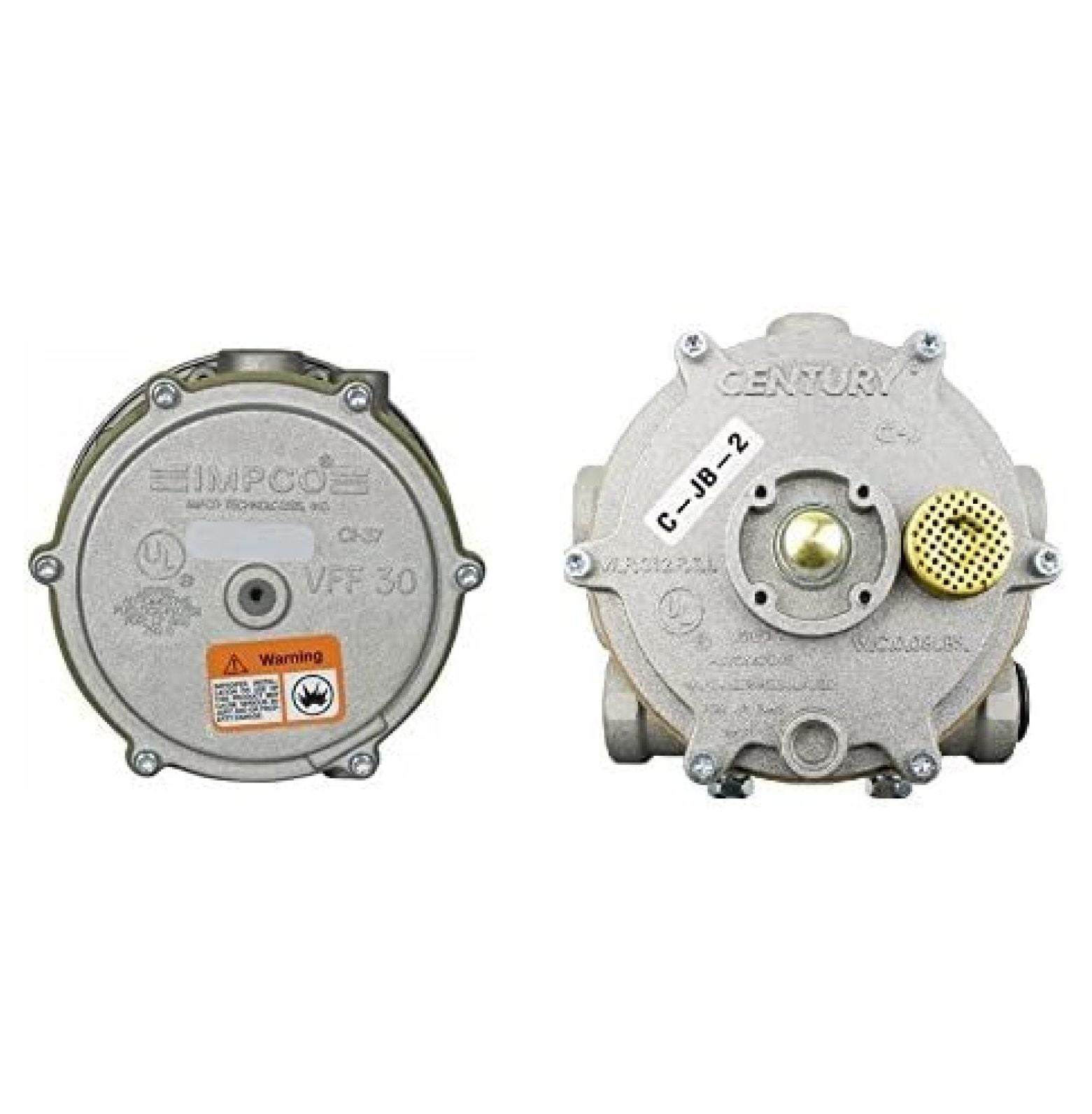 JB-2 Regulator Century and VFF30-2 Impco Filter Lockoff Combo Kit LPG ...
