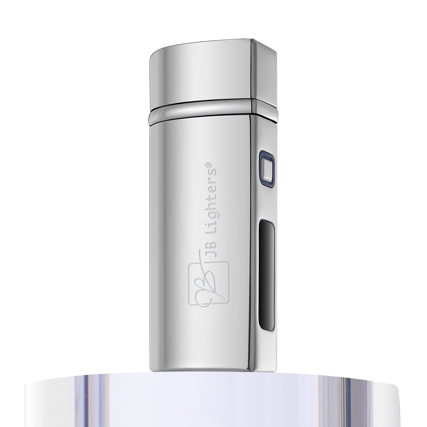 JB Lighters One Touch Silver Ice 3-Flame Butane Torch Lighter ...