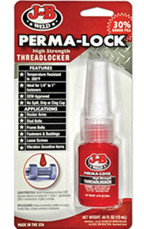 JB WELD 27113-6 J-B Perma Lock 13ml Red - Walmart.com