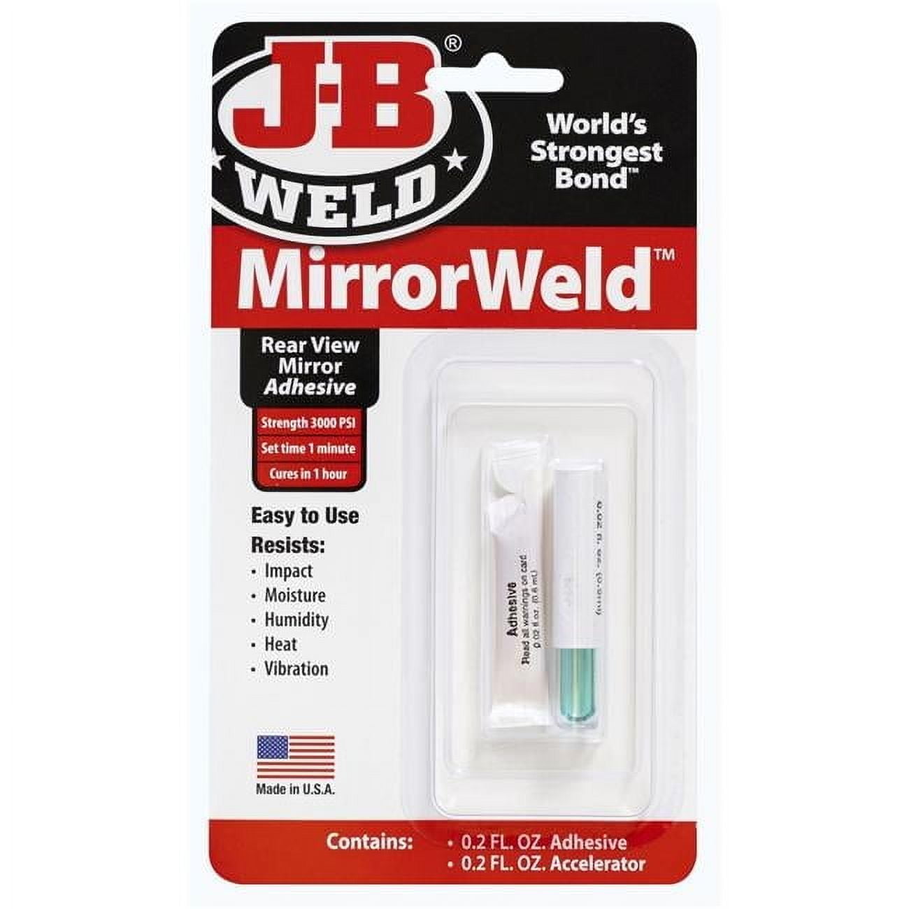 JB Weld 0.40 oz Mirrorweld Rear View Mirror Adhesive - Walmart.com