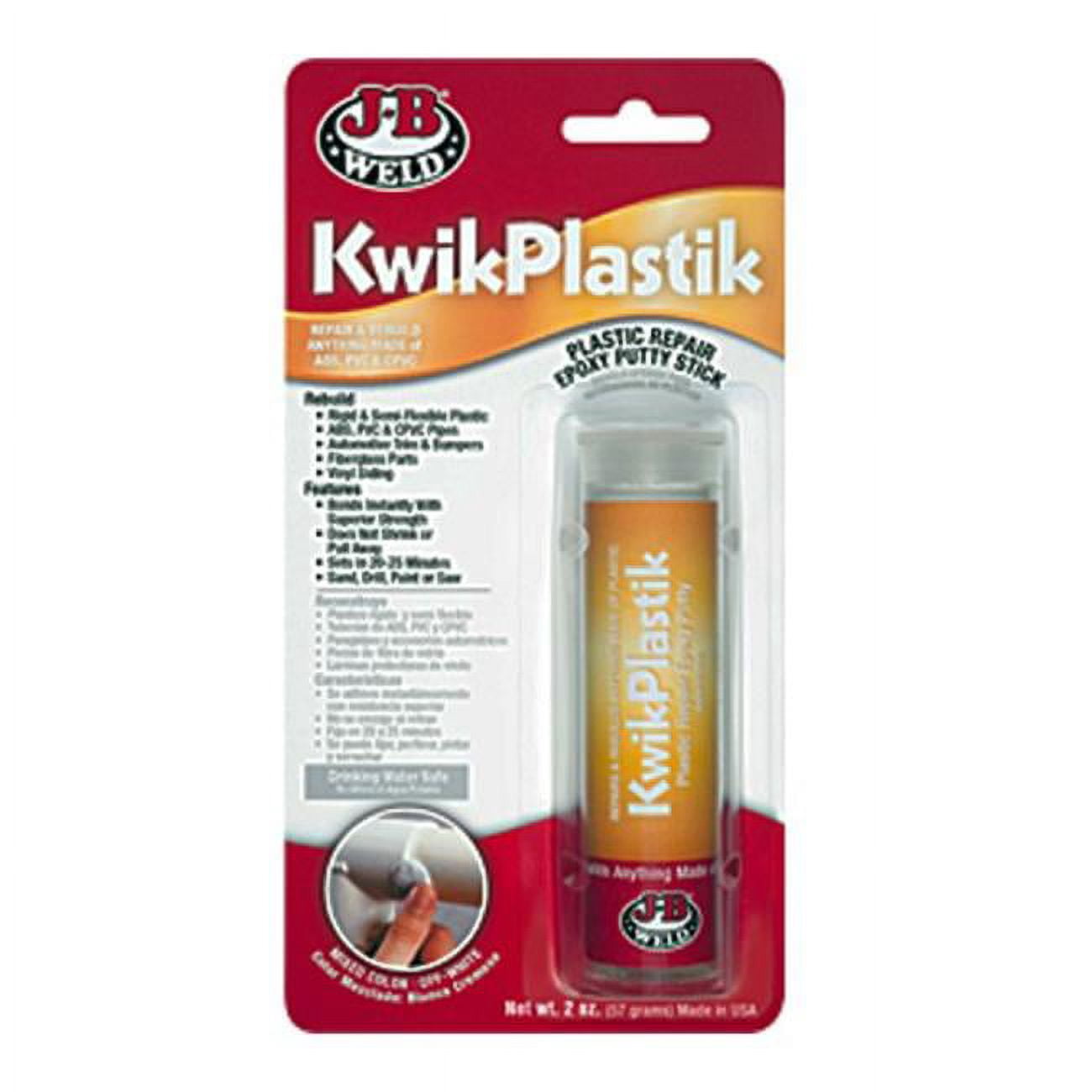 JB Weld Epoxy Kwik Plastic - Walmart.com