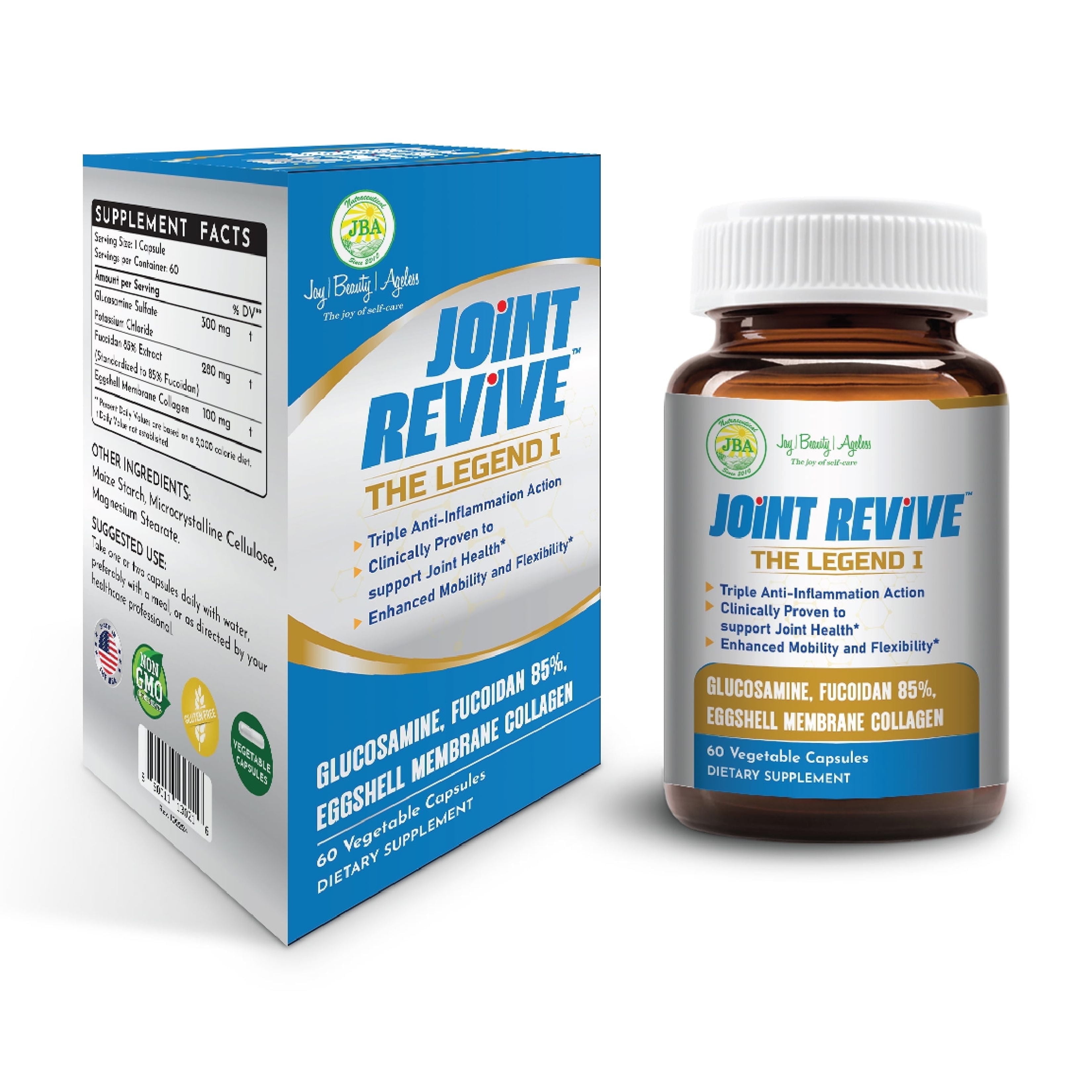 JBA Brands Joint Revive, Legend I Capsules with Fucoidan 85%, 60 Count - Walmart.com