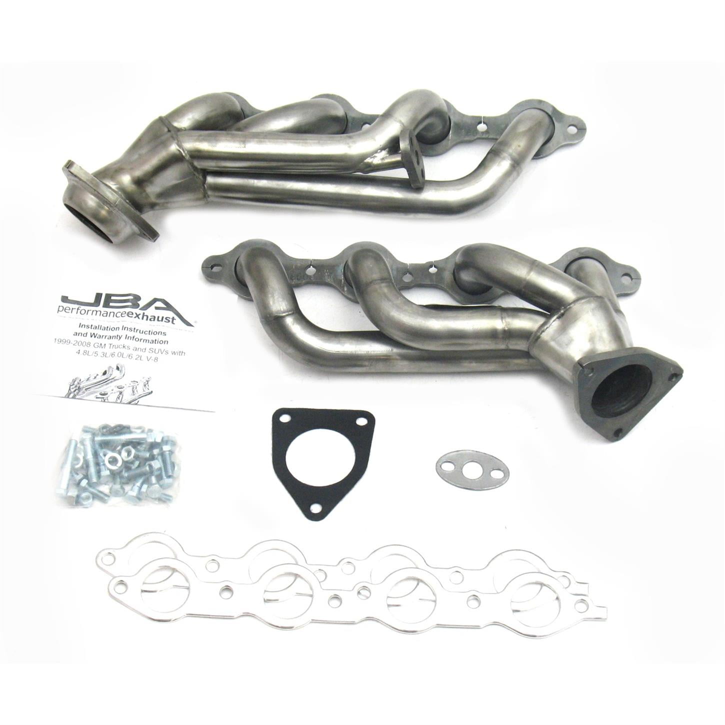 JBA Headers Cat4Ward Shorty Headers (Natural) - 1850S Fits select: 1999 ...