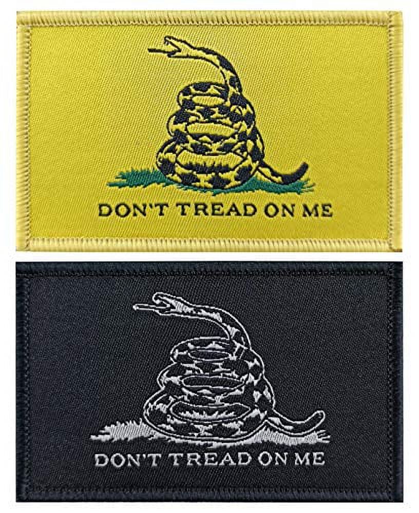 JBCD 2 Pack Gadsden Flag Patch Don't Tread On Me Flags Snake Tactical ...